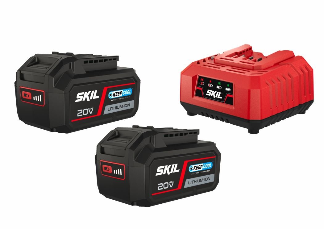 SKIL 20V akku Oplader | 2stk 4Ah | 3 års garanti